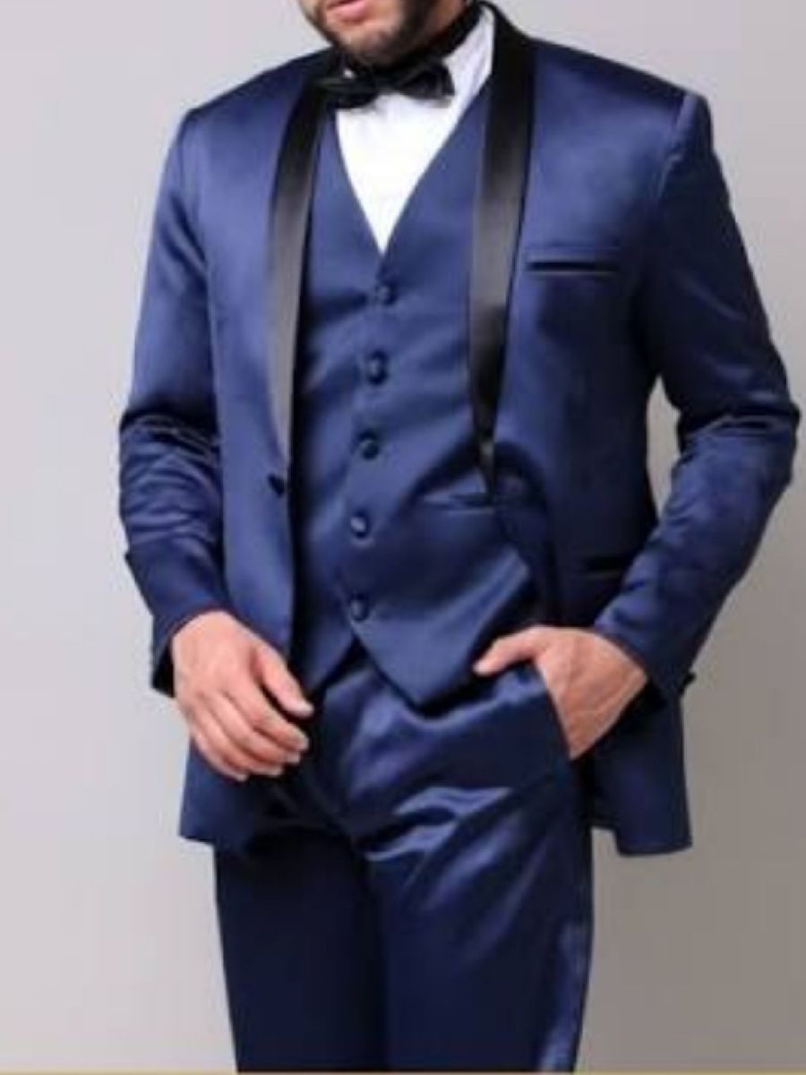 Smoking Azul Slim | Blazer Masculino Jmc Rigor Usado 45110063 | enjoei