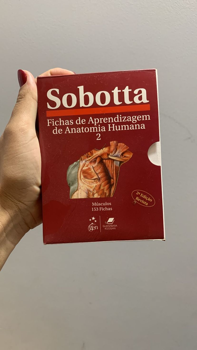 Sobotta Fichas de Aprendizagem de Anatomia Humana | Livro Sobotta Usado ...