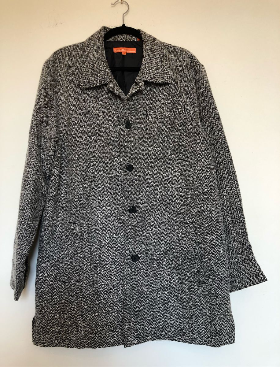 Sobretudo Cinza Importado | Casaco Feminino Sete Ponti Usado 70139415 ...