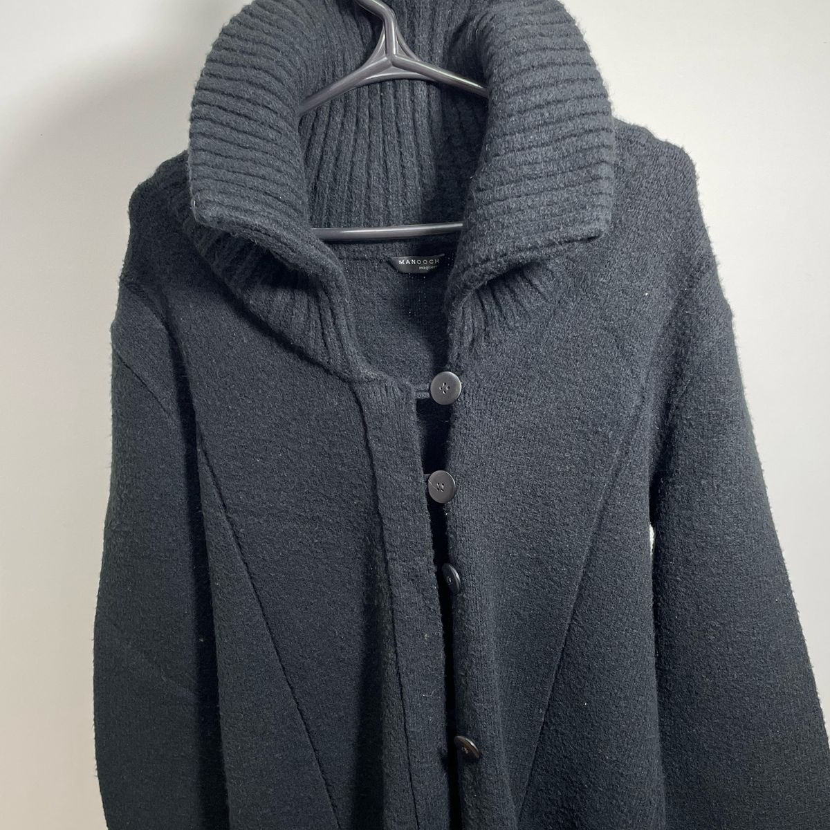 Sobretudo Gola Alta Preto | Casaco Feminino Manooch Usado 76929624 | enjoei