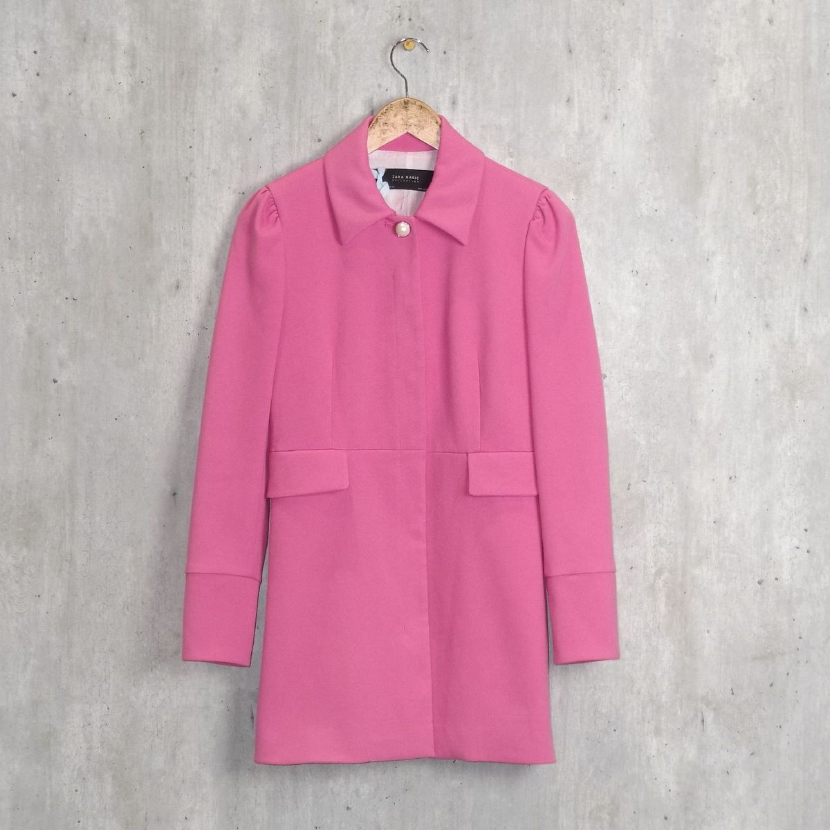 Sobretudo Rosa Zara | Casaco Feminino Zara Usado 77694138 | enjoei