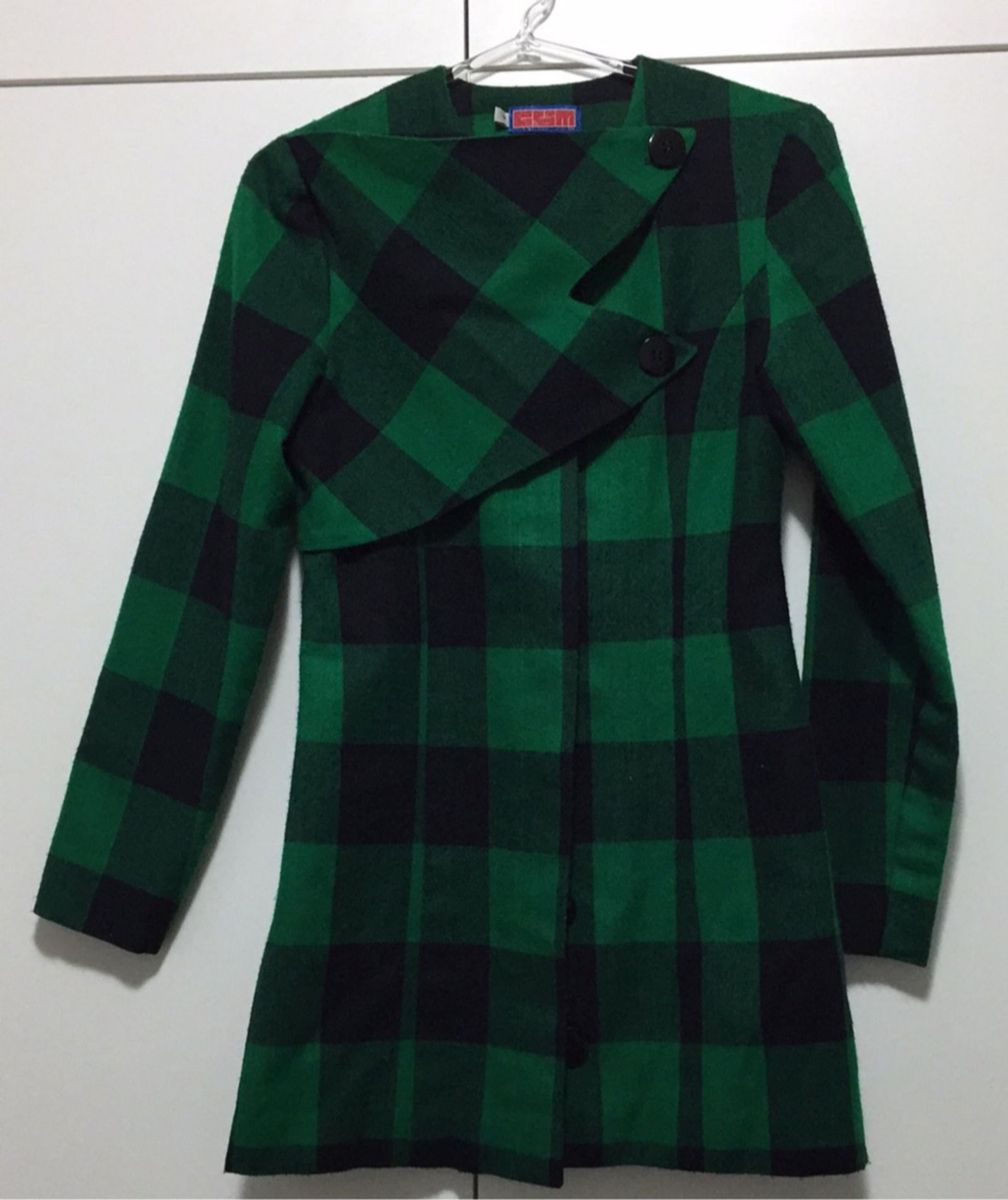 Sobretudo Xadrez | Casaco Feminino Gum Usado 19433926 | enjoei