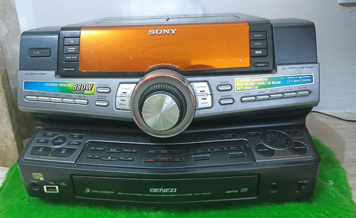 Som Sony Genezi | Item de Música Sony Usado 79677011 | enjoei