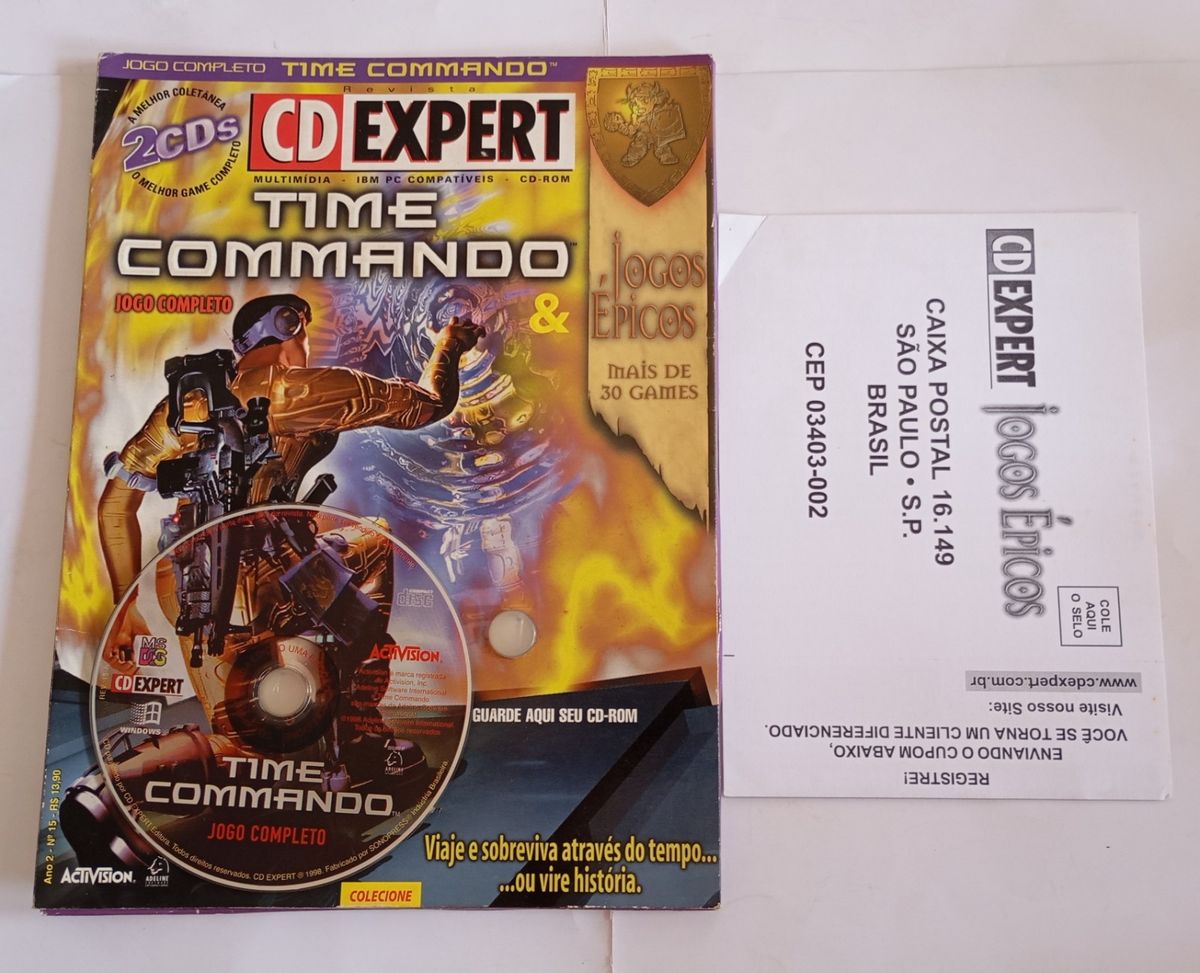 Somente Capa da Revista Pc Gamer Nº 15 + Carta Resposta + Jogo Time ...