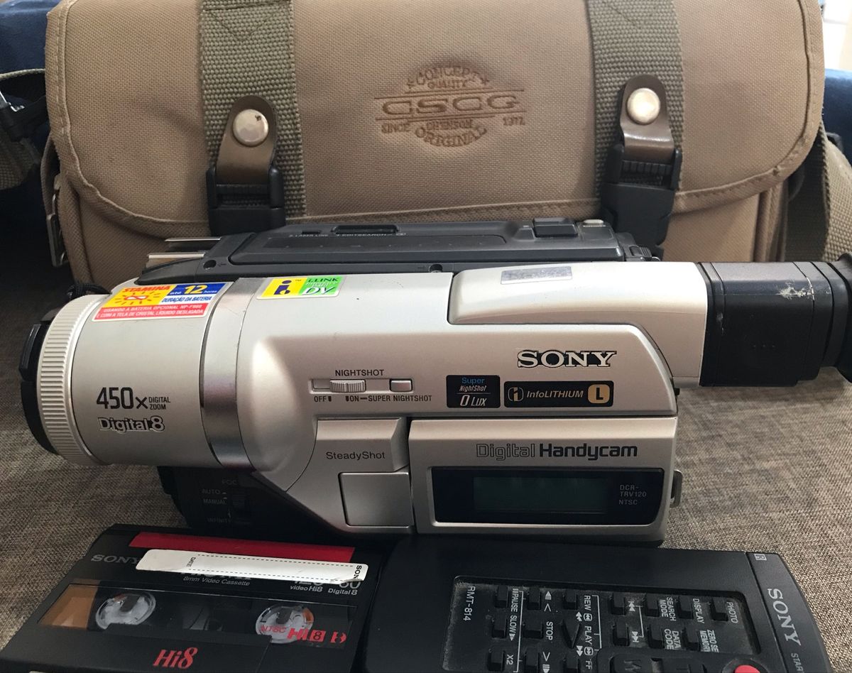 Sony Handycam Digital 8 Dcr-trv-120 Vintage | Filmadora Sony Usado ...