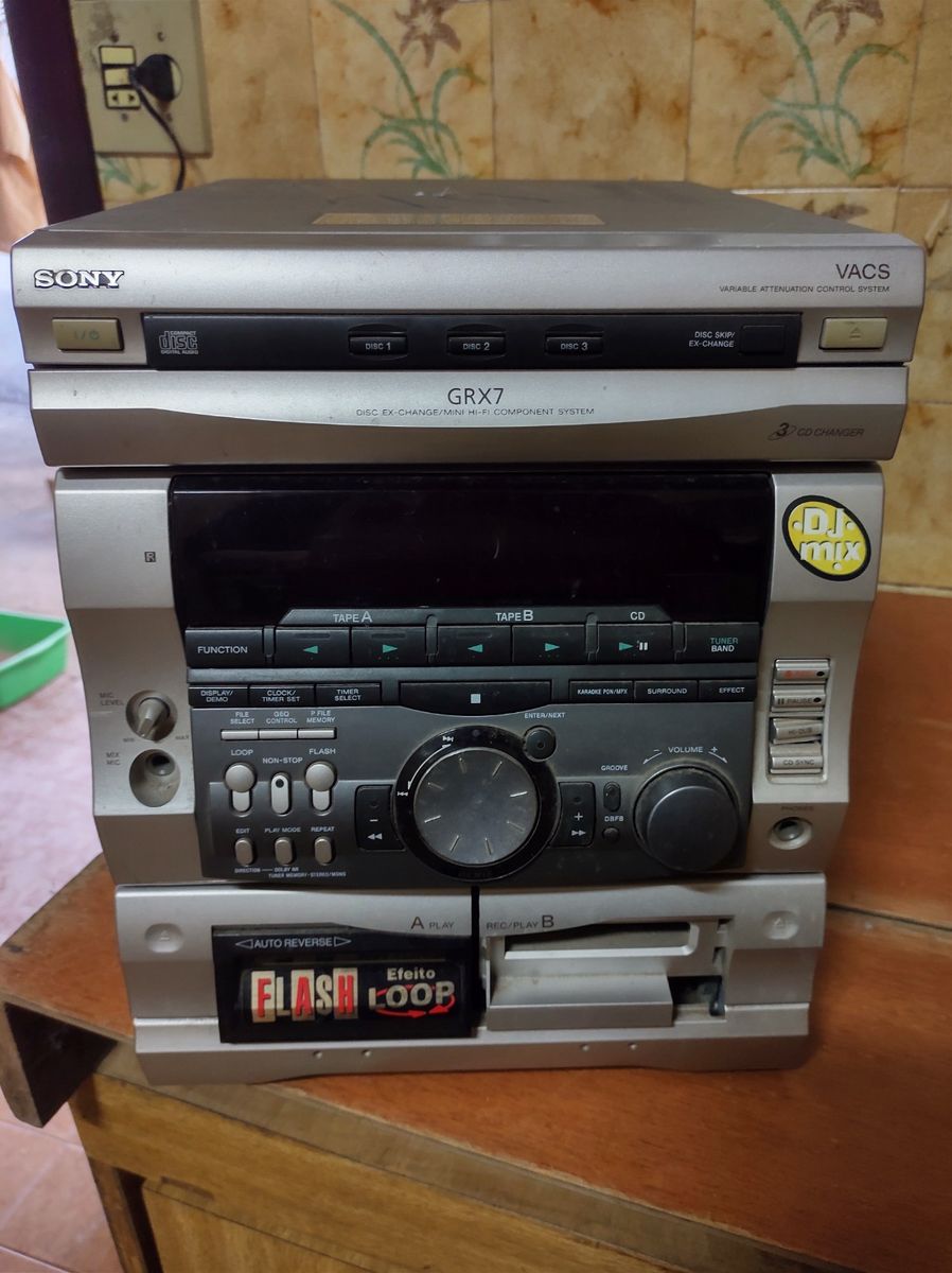 Sony Mhc-grx7 (defeito) | Item de Música Sony Usado 75869328 | enjoei