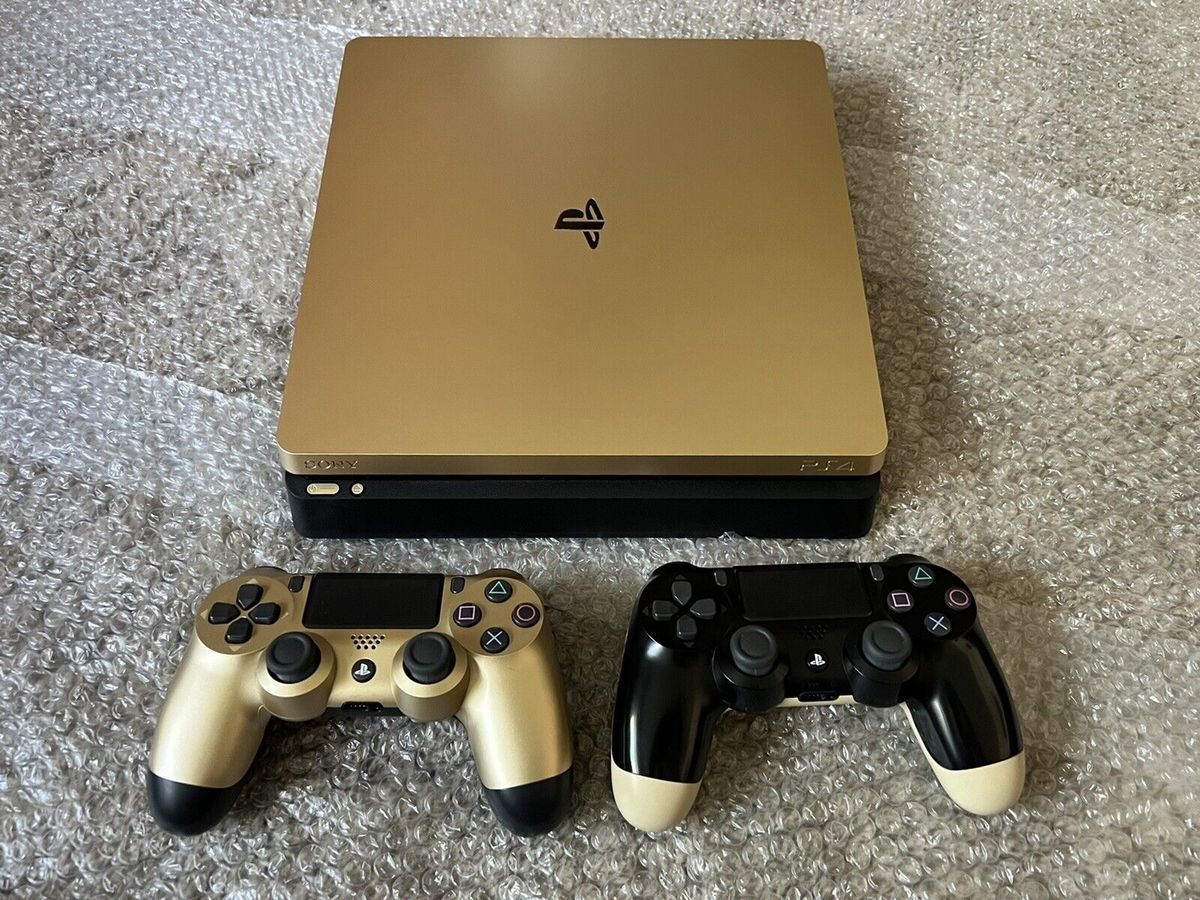 Sony Playstation 4 Ps4 Slim 1tb Console Gold | Jogo de Videogame Sony ...