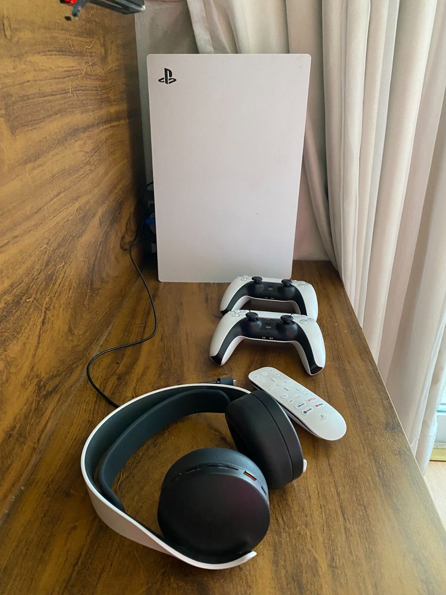 Sony Playstation 5 825gb Standard com 2 Controles Dualsense + Headset ...
