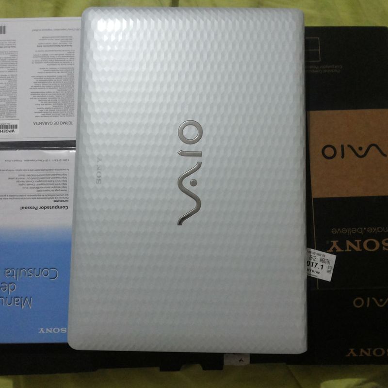 Notebook Vaio Branco Notebook VAIO Branco Notebooks Vida Nova,