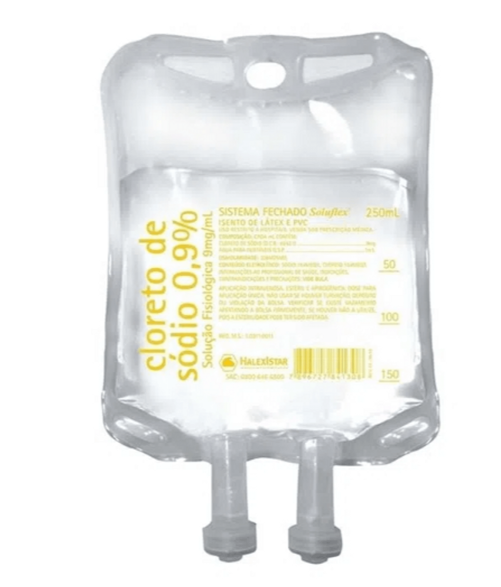 Soro Fisiológico 250ml 0,9% Sist. Fechado - Halex Istar - Caixa C/ 50 ...