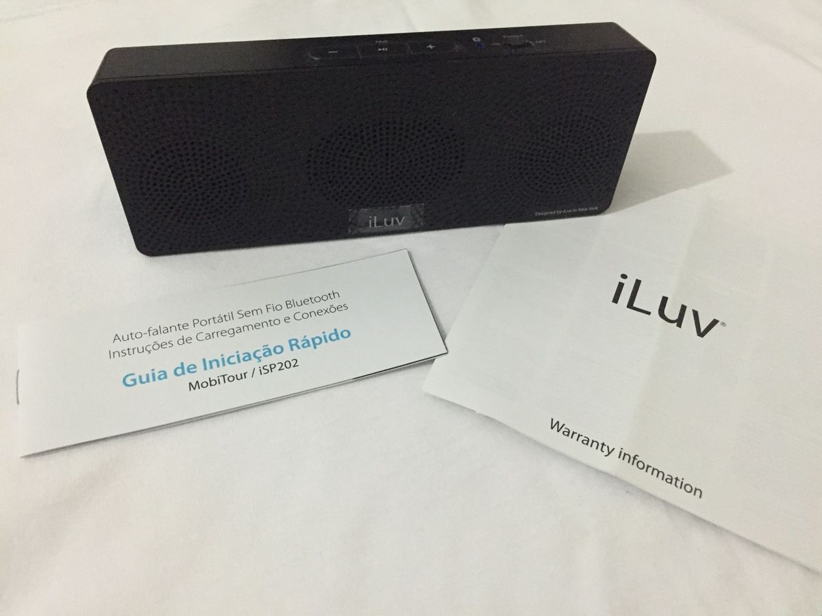 Speaker Iluv Mobi Tour com Bluetooth e Entrada Auxiliar | Item de Música Iluv Usado 13206407 ...