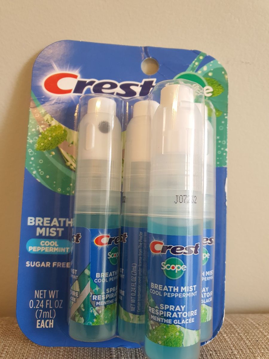 Spray Bucal Crest Scope com 4 Unidades | Cacareco Crest Nunca Usado ...
