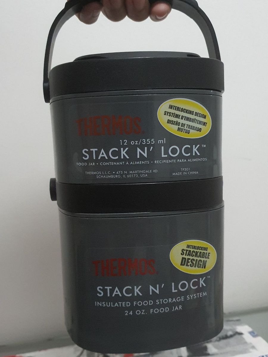 Stack N' Lock (potes Térmicos) | Cacareco Thermos Nunca Usado 66032028 ...