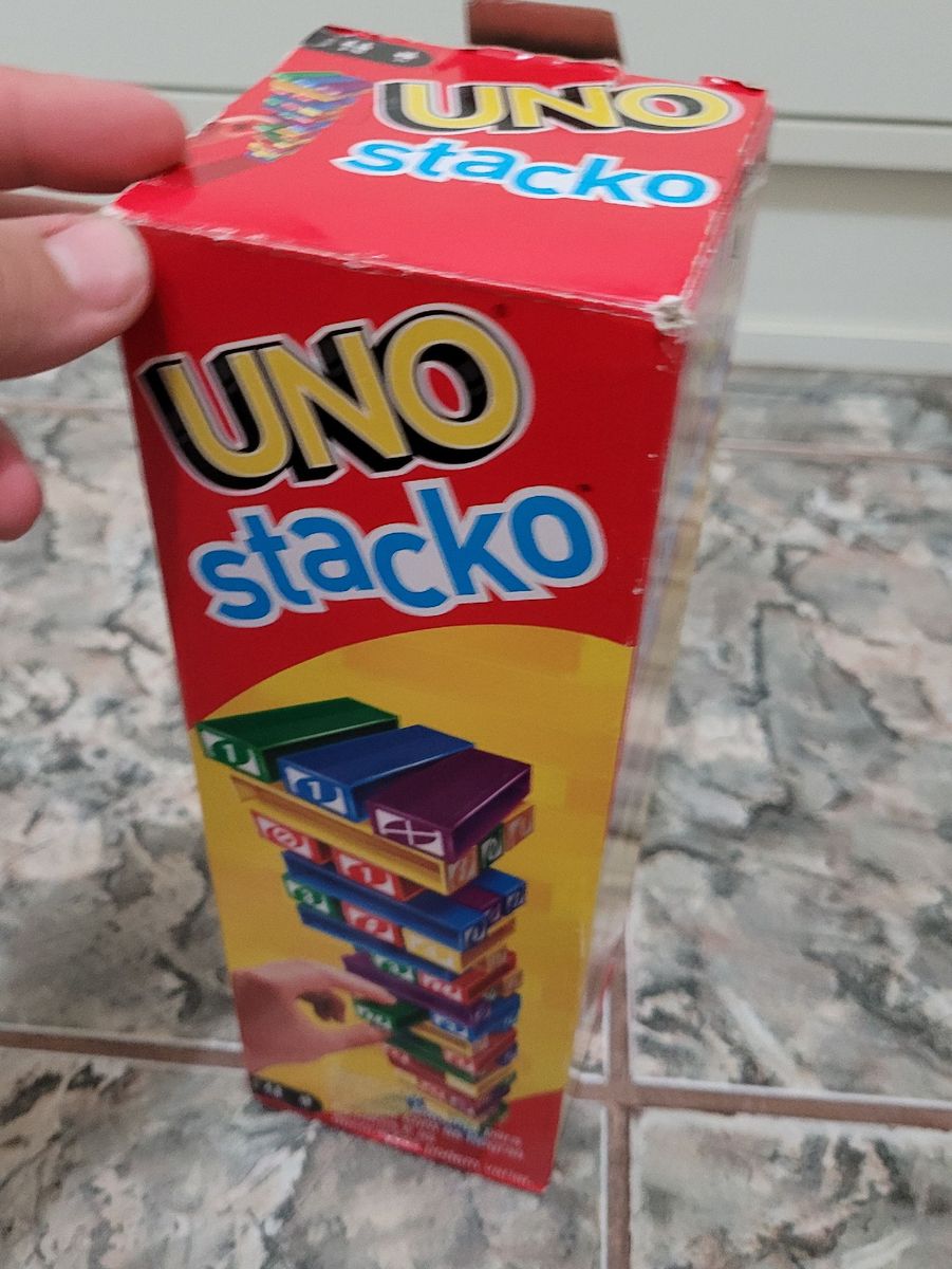 Stacko Uno - Estilo Jenga Jogo | Jogo de Tabuleiro Sticko Uno Usado ...