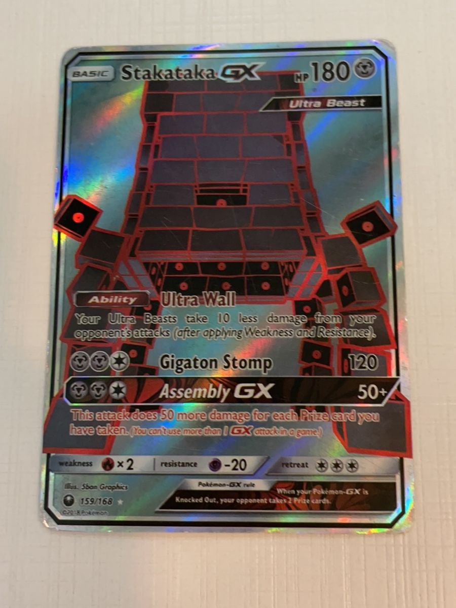 Stakataka Gx Ultra Raro | Brinquedo Pokémon Usado 64433544 | enjoei