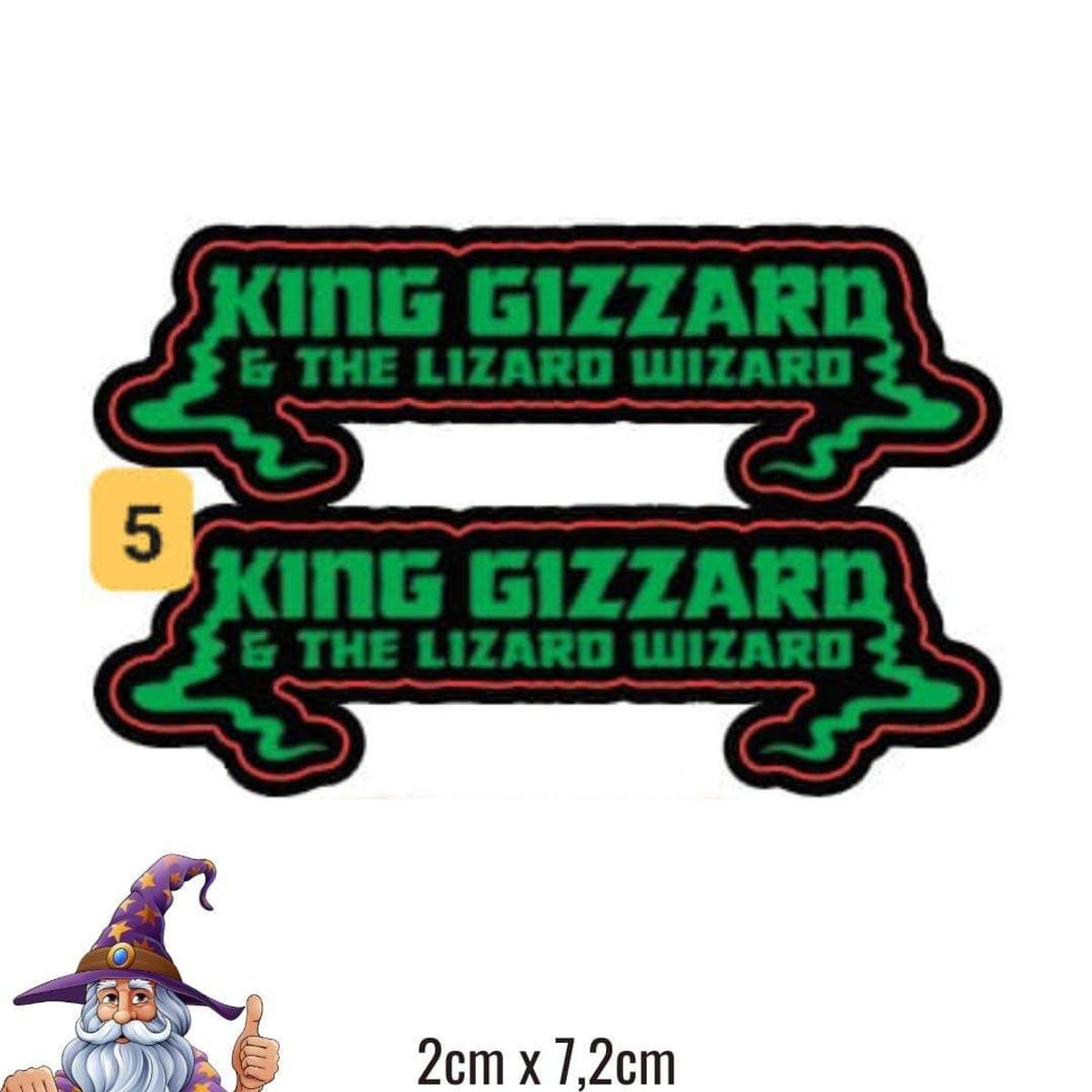 Sticker Adesivo King Gizzard And The Lizard Wizard - Duas Logos ...