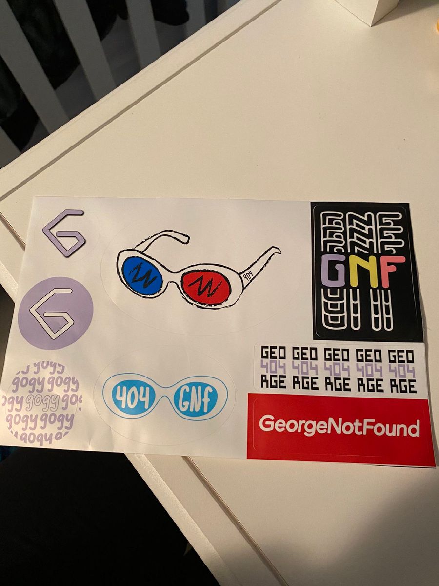 Sticker Georgenotfound Merch | Jogo de Computador Georgenotfound Nunca ...