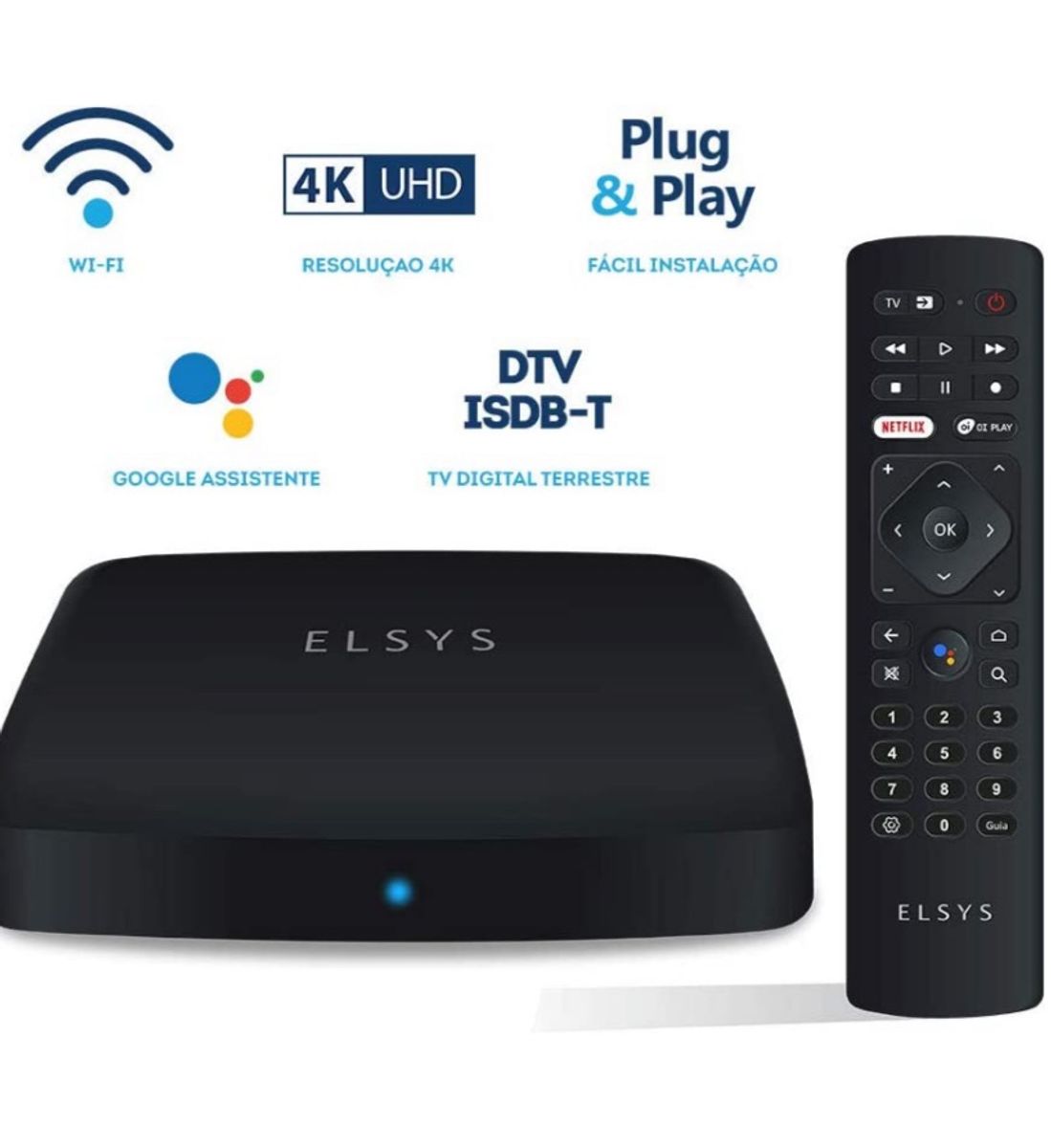 Streaming Box Elsys Android Tv 4k Etri02 | TV e Display Elsys Nunca Usado 74536835 | enjoei
