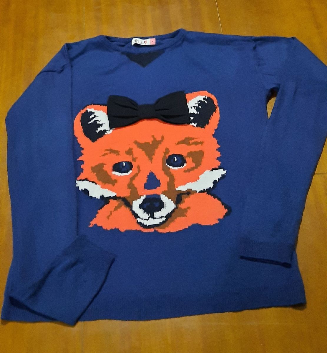 Suéter Azul Royal Antix Raposa | Casaco Feminino Antix Usado 47011606 ...