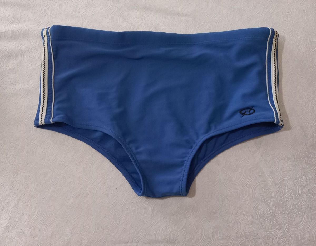 Sunga Azul com Galão - Blue Man | Moda Praia Masculina Blue Man Usado ...