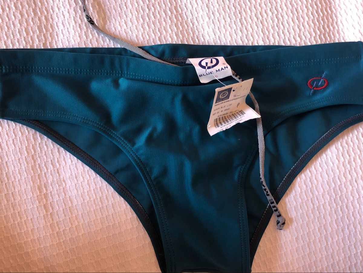 Sunga Azul Petróleo | Moda Praia Masculina Blue Man Nunca Usado ...