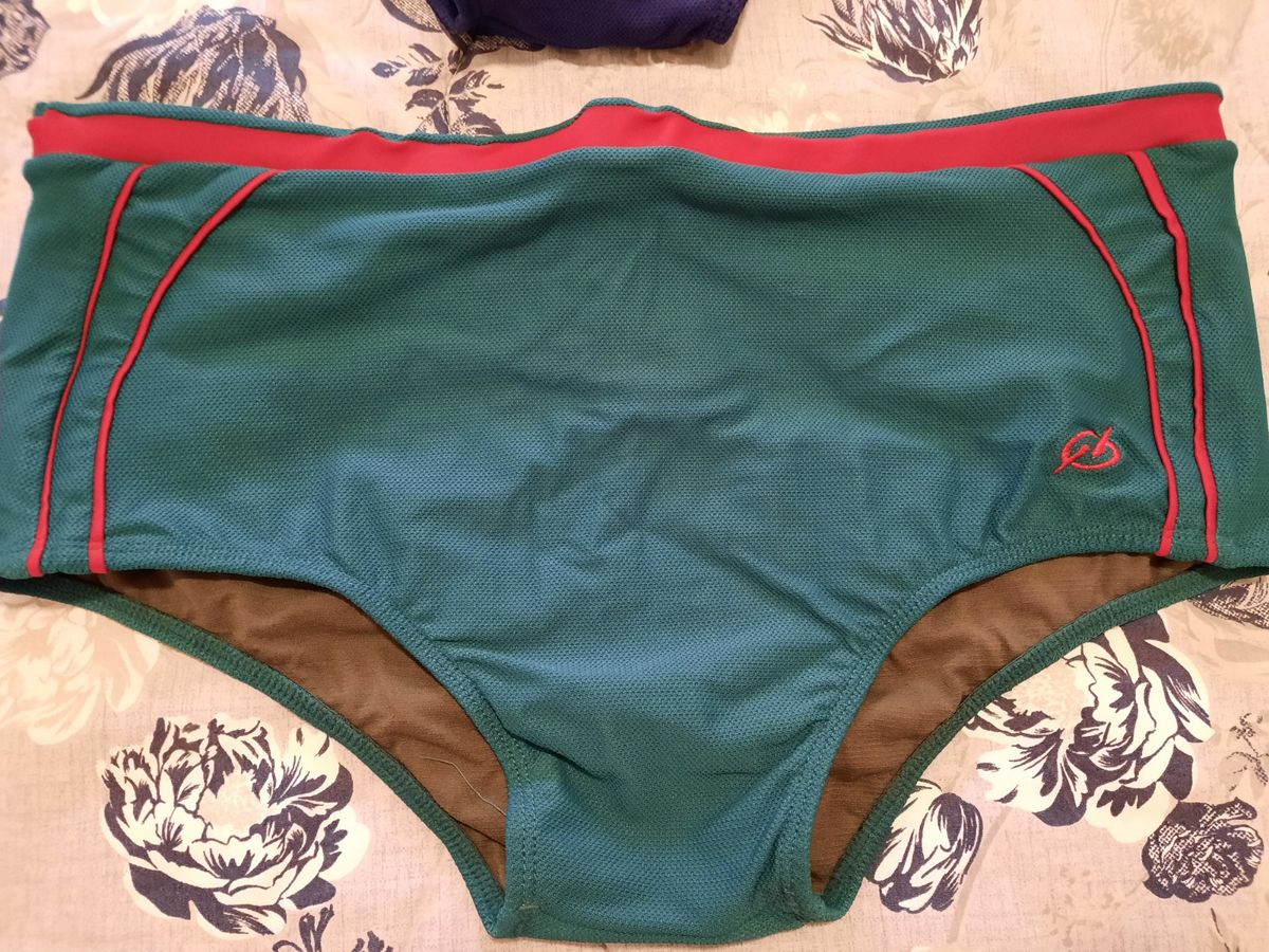 Sunga Blue Man Verde/vermelho, Tecido Externo 85% Poliamida + 15% ...