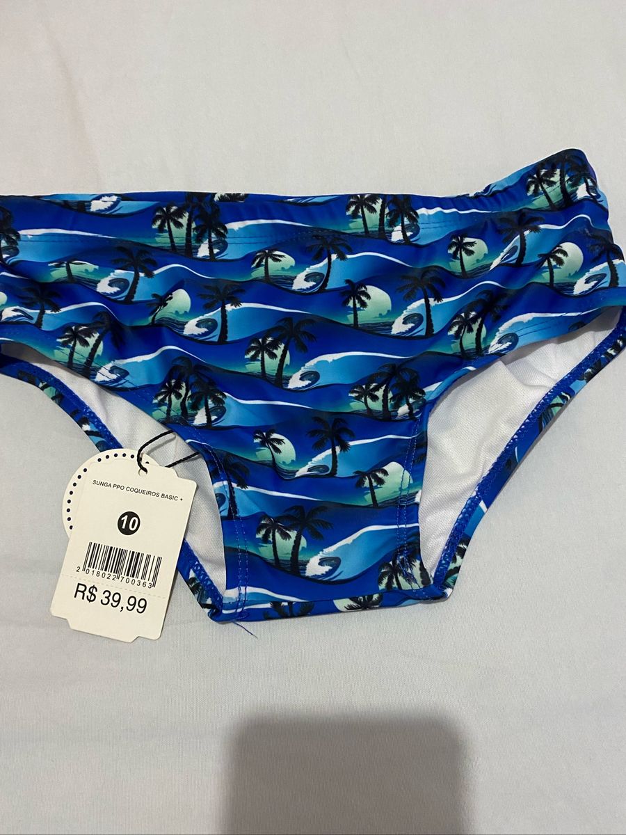 Sunga de Praia, 10 Anos | Roupa Infantil para Menino Basic Kids Nunca ...