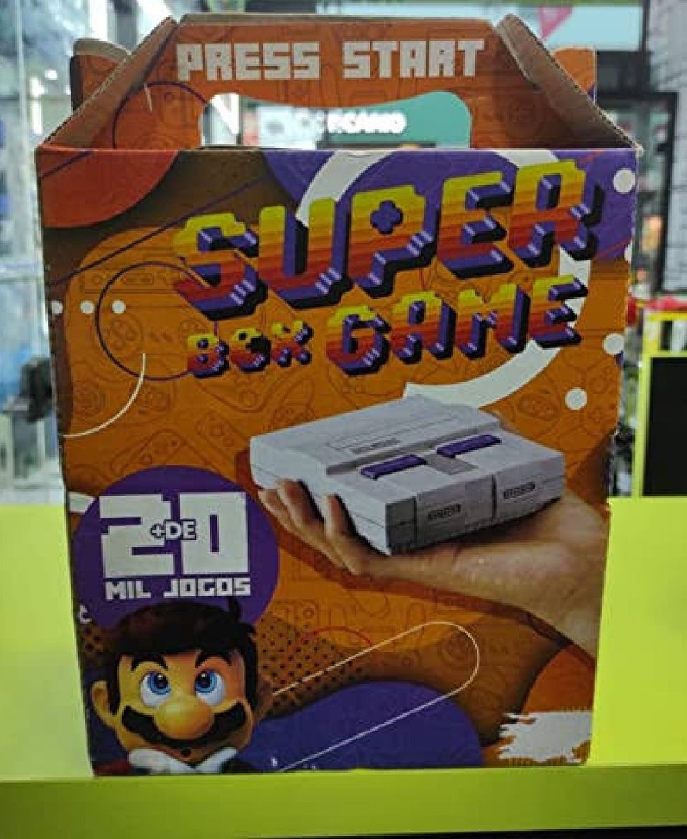 Super Game Box Mil Jogos Controles | Console de Videogame Game Box ...