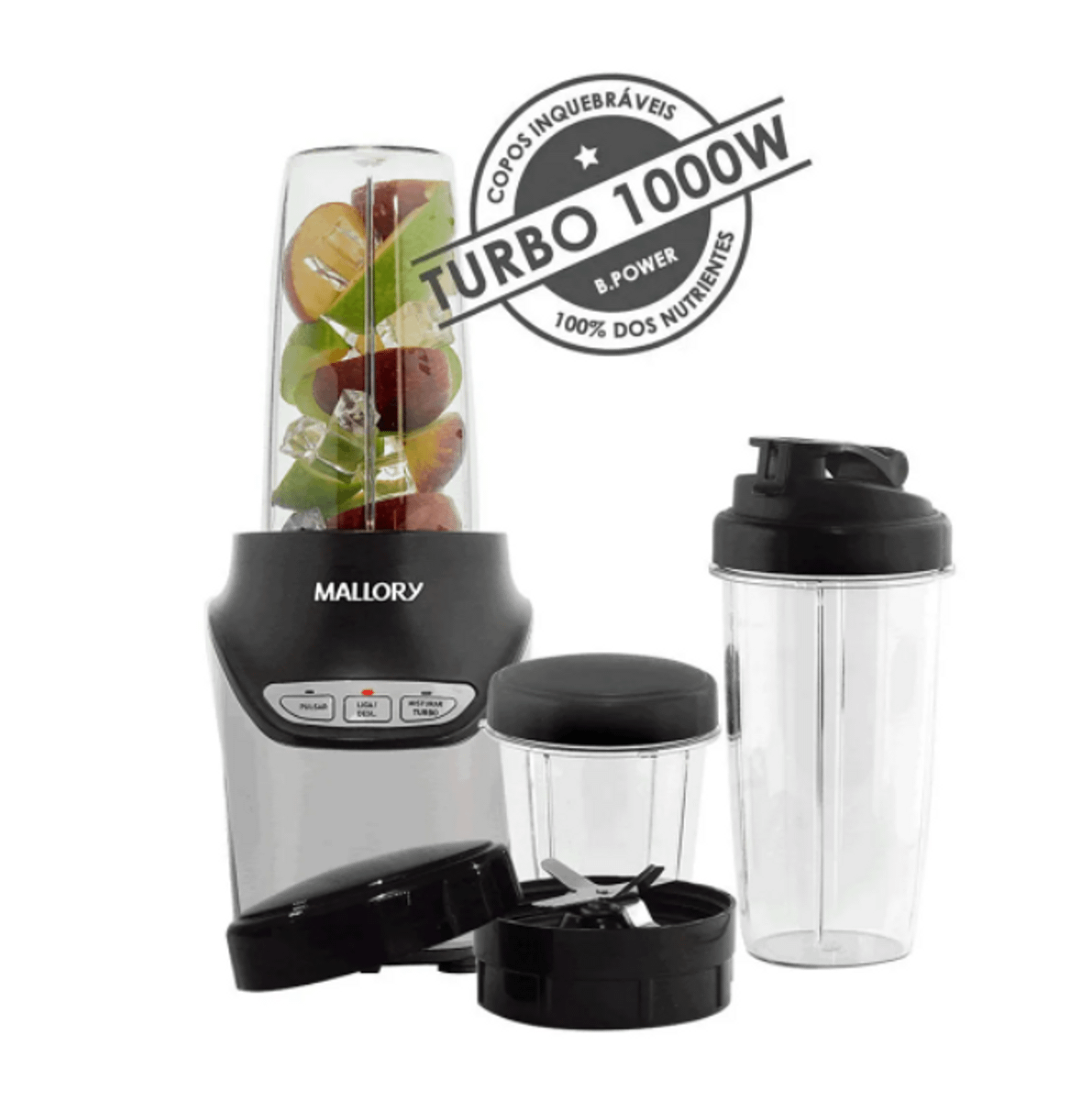 Super Liquidificador Blender | Processador e Moedor Grãos Mallory B ...