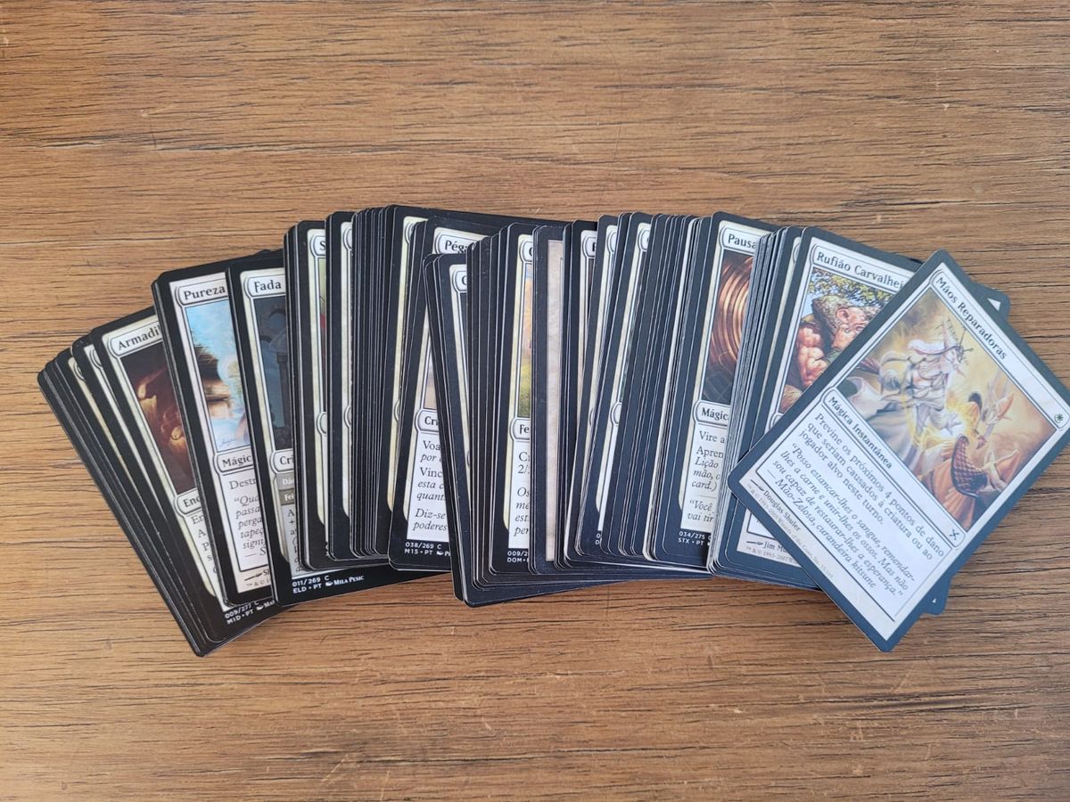 Super Lote 130 Cartas Verdes + 130 Cartas Brancas + 18 Planicies + 18 ...