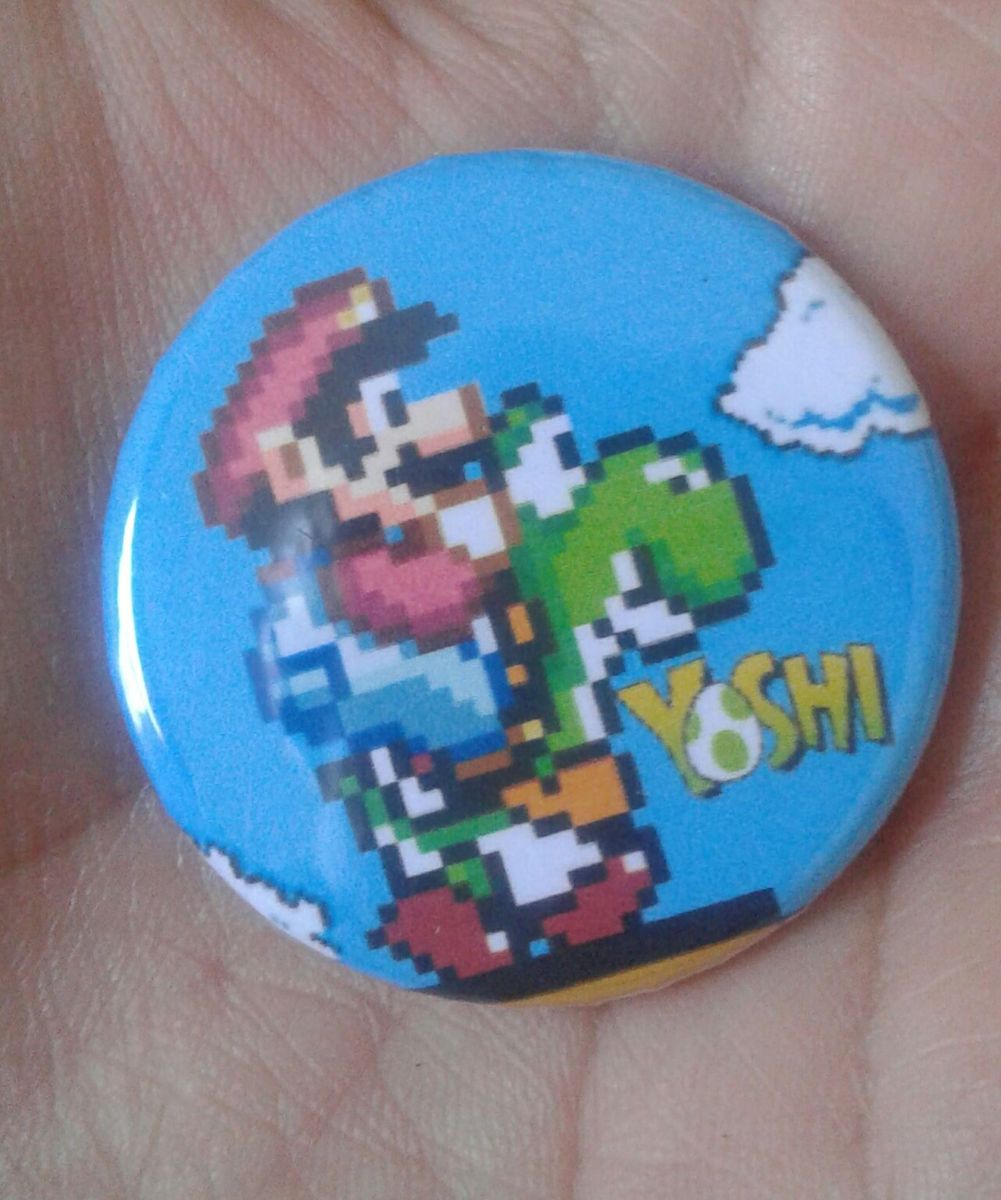 Super Mario/yoshi/ Boton | Cacareco Nunca Usado 22222095 | enjoei