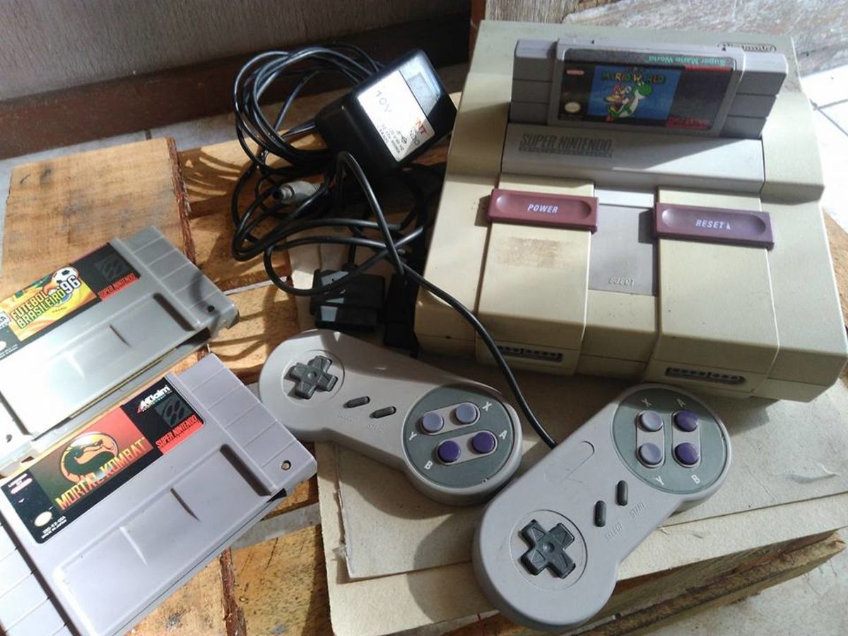 Super Nintendo Antigo | Console de Videogame Nintendo Usado 29579773 ...