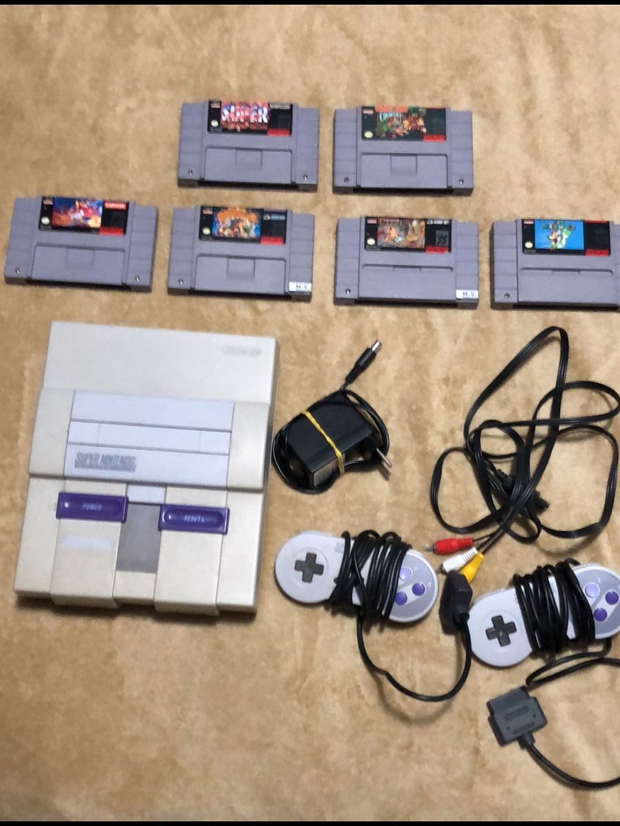 Super Nintendo Completo | Console de Videogame Super Nintendo Usado ...