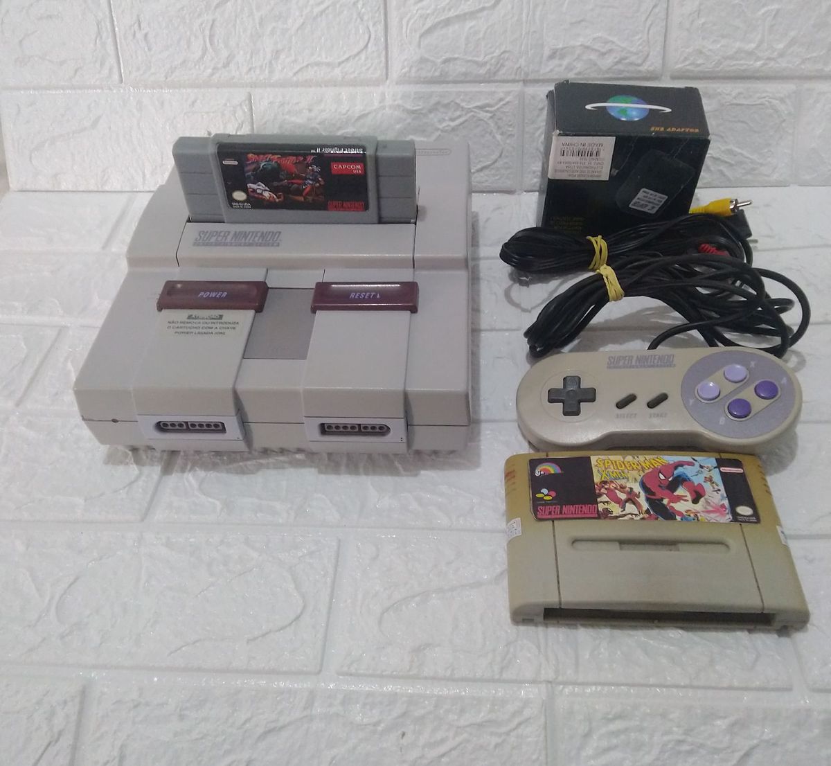 Super Nintendo Fat Desbloqueado Completo | Console de Videogame ...