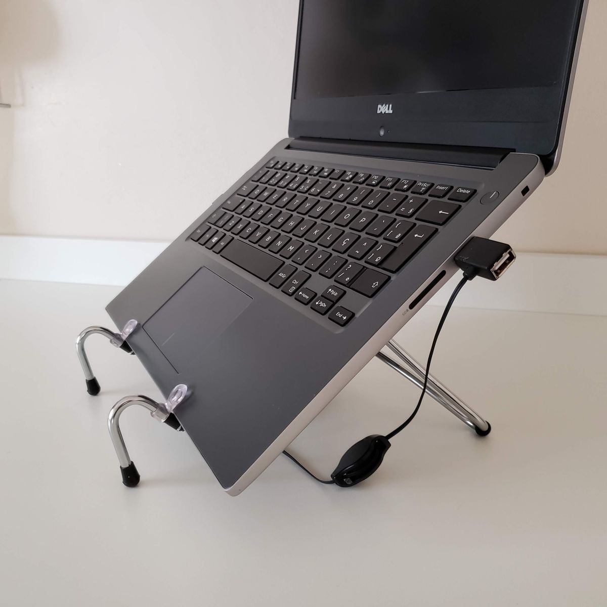 Suporte Ergonômico Octoo Uptable para Notebook com Cooler - Cromado ...