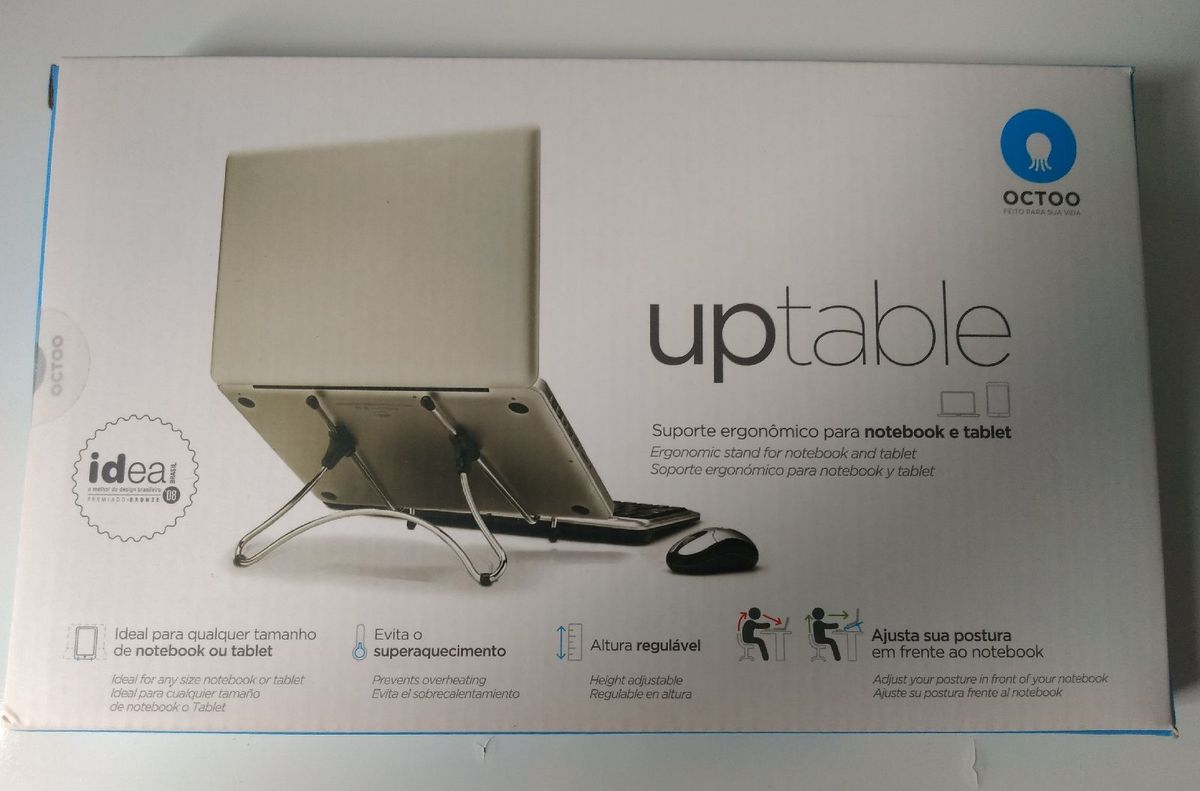 Suporte para Notebook Uptable | Item Info & Eletro Octoo Nunca Usado ...