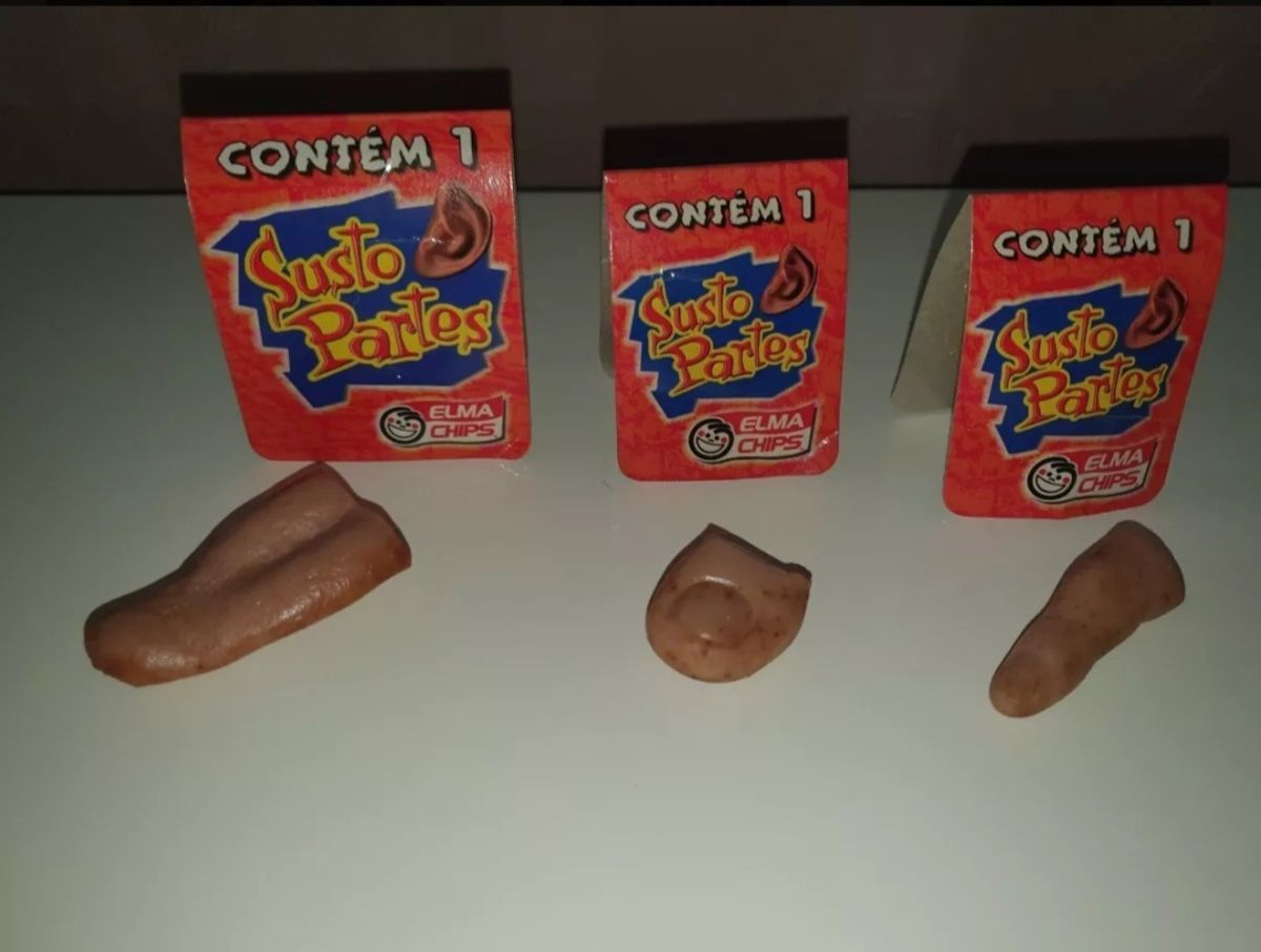 Susto Partes Elma Chips 1998 3 Itens Coleção Elma Chips | Cacareco Elma ...