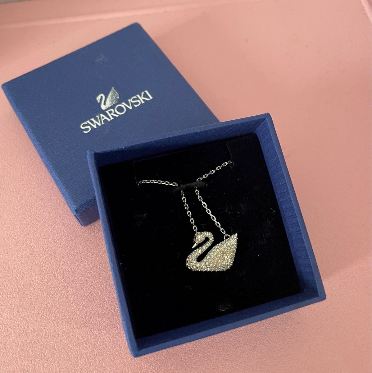 Swarovski Colar Iconic Swan White Crystal | Jóia Feminina Swarovski ...