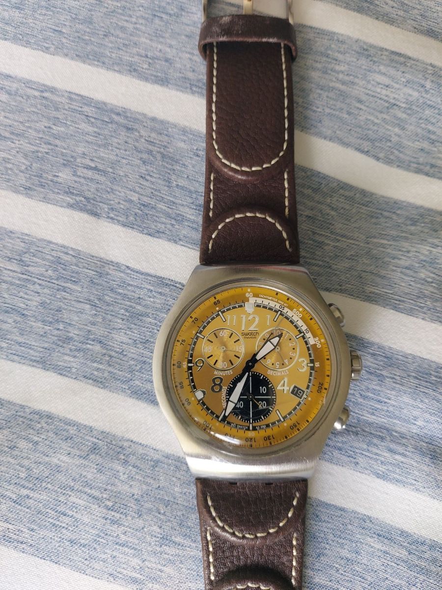 Swatch Yos405 Irony The Chrono - Modelo Time On Board | Relógio ...