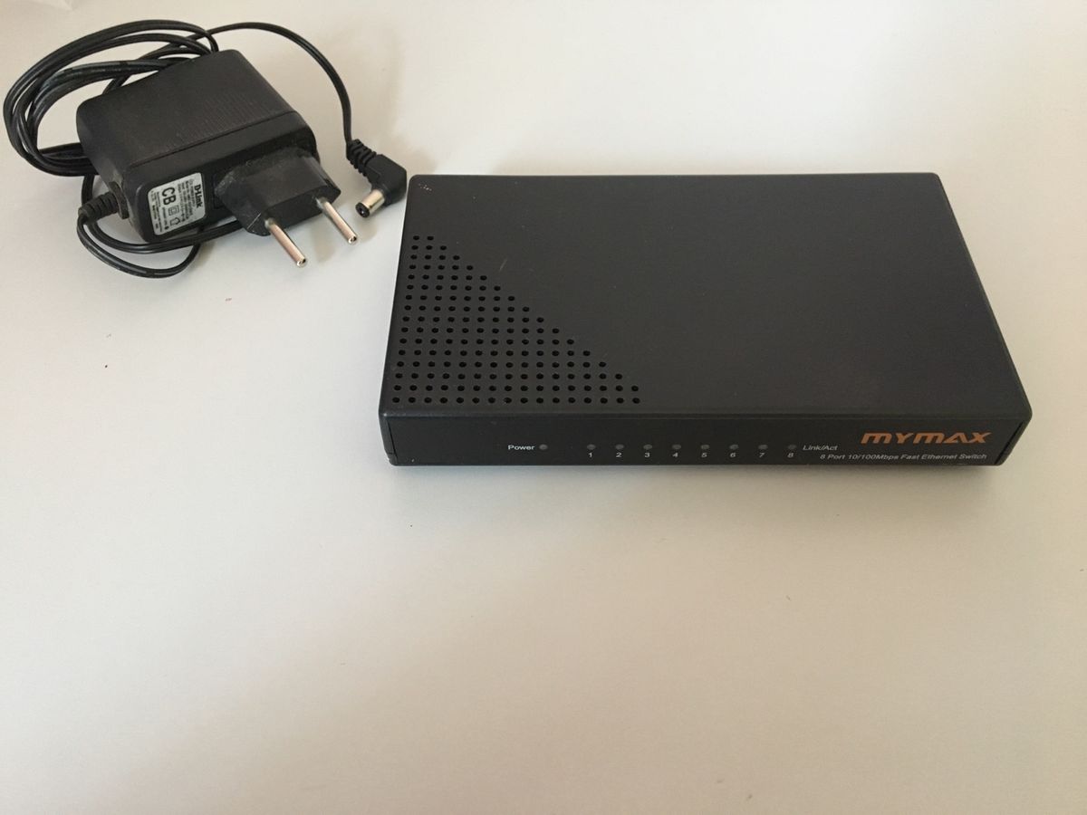Switch Mymax 8 Portas 10/100mbps | Item Info & Eletro Mymax Usado ...