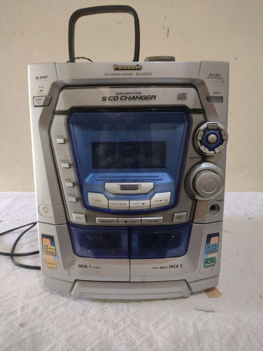 System Panasonic Sa - Ak200, Bivolt com Chave, Funciona Am e Fm ...