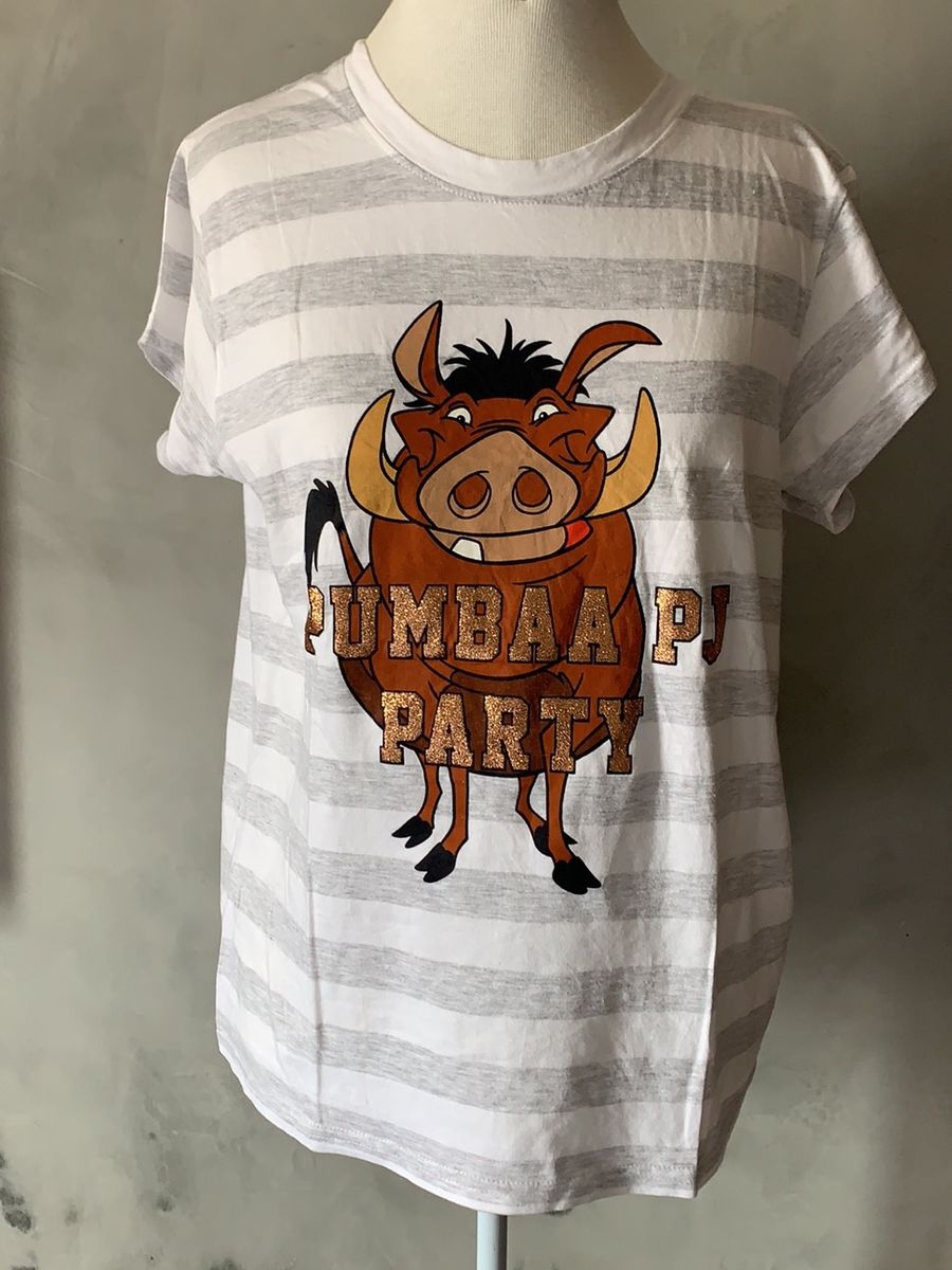 T Shirt Disney Pumba Novinha | Blusa Feminina Disney Nunca Usado 39364471 | enjoei