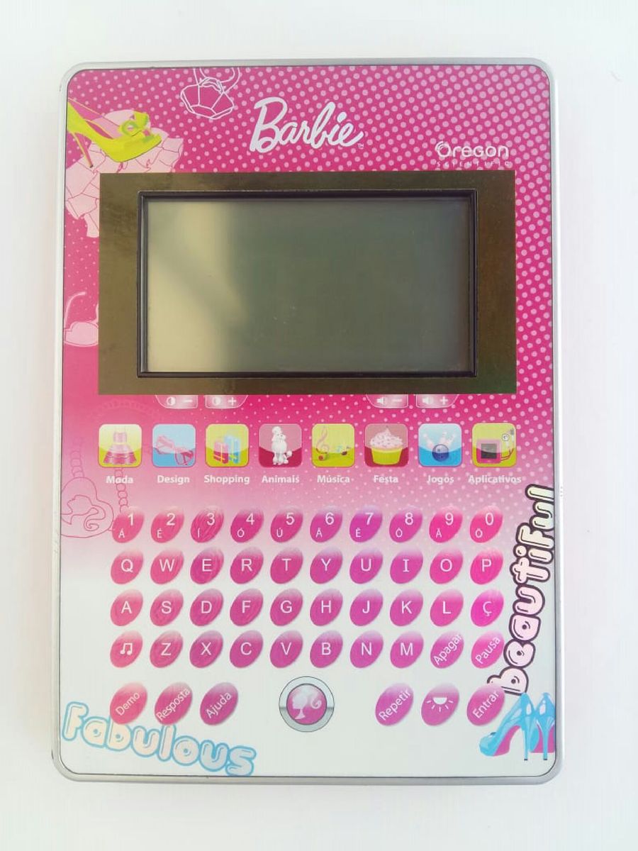 Tablet Infantil Barbie Touch Original Oregon Funcionando | Brinquedo ...