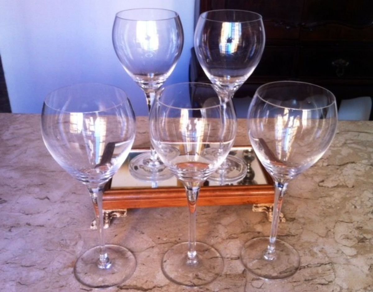 Taças de Cristal para Vinho e Contemporâneo | Móvel de Cozinha Usado ...