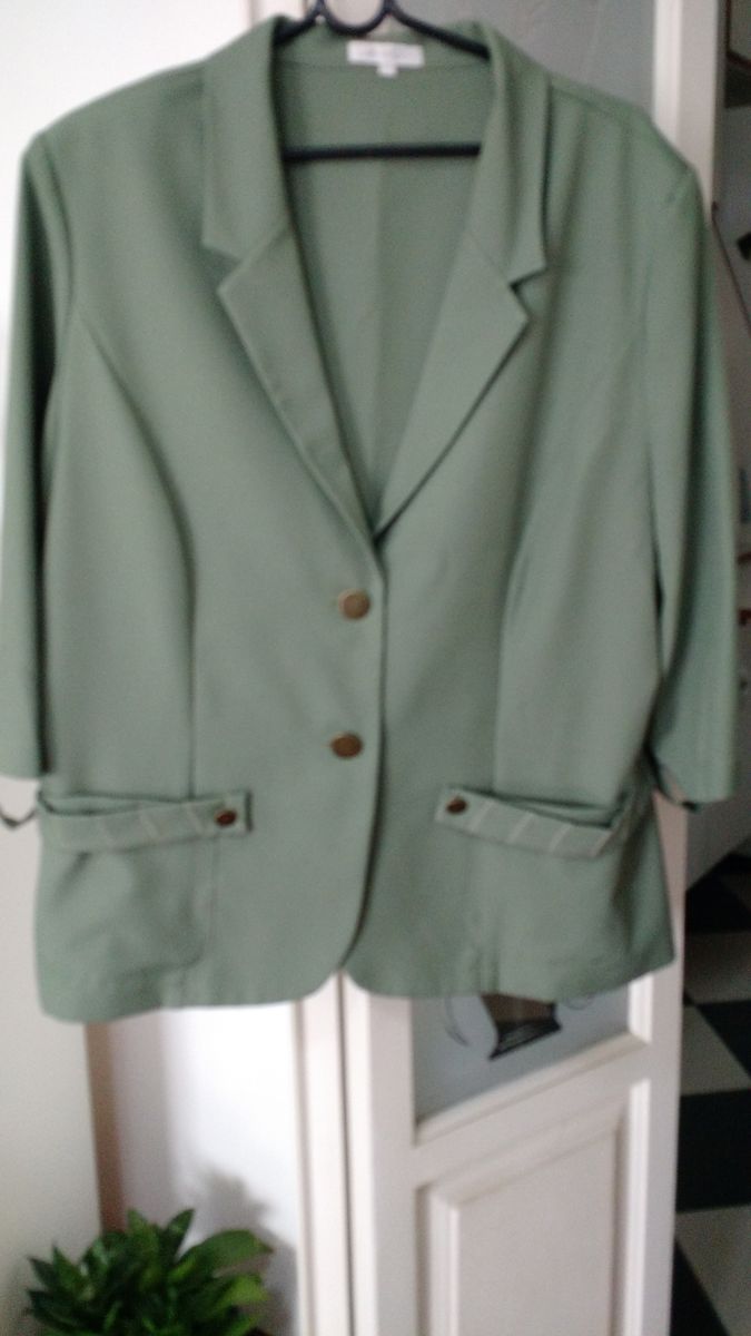 Taier Conjunto Blazer e Calça Tam 48 | Casaco Feminino Jar Mod Usado ...