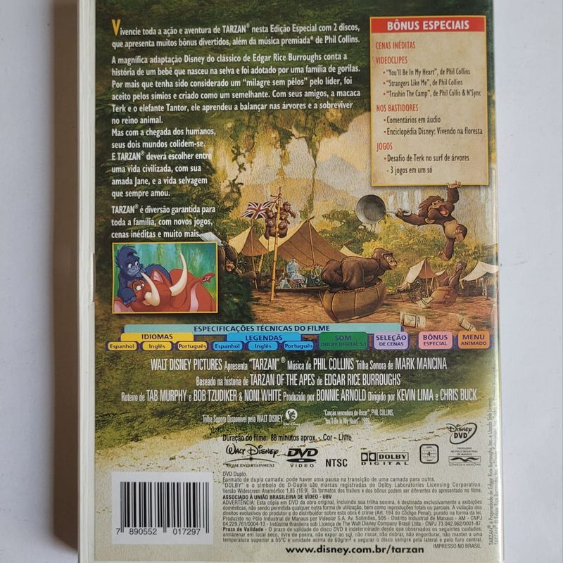 Capa Do Dvd Edicao Especial Tarzan Tarzan 2 | Wiki Dobragens