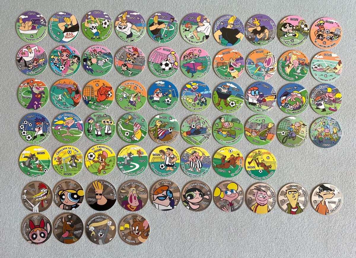 Tazo Cartoon Network | Produto Vintage e Retro Elma Chips Usado ...