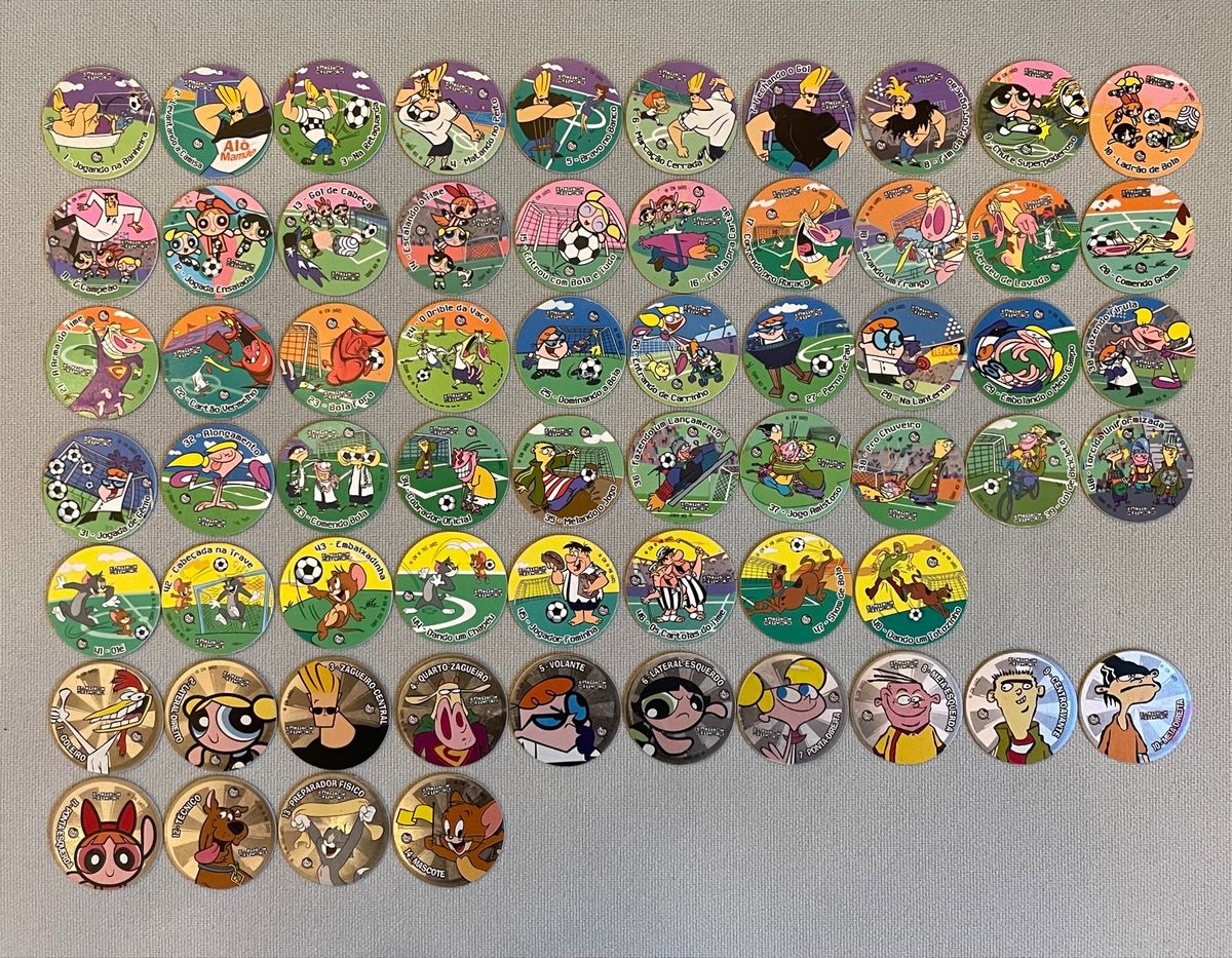 Tazo Copa Cartoon Network | Produto Vintage e Retro Elma Chips Usado ...