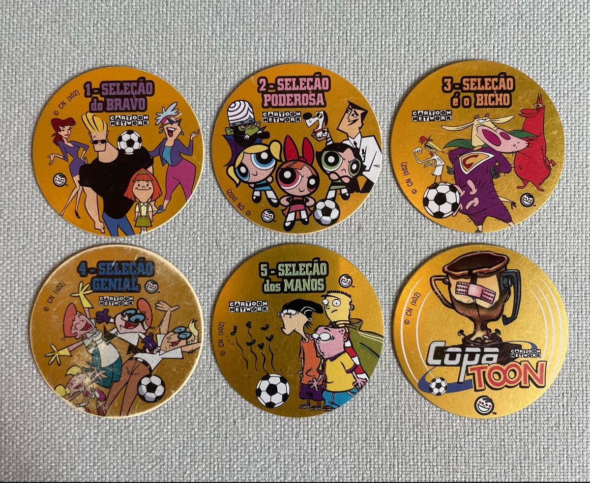 Tazo Copa Toon Ouro Cartoon Network | Produto Vintage e Retro Elma ...