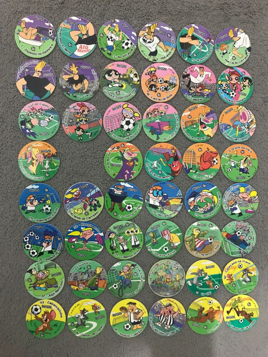 Tazos Cartoon Network Elma Chips | Jogo de Tabuleiro Elma Chips Usado ...